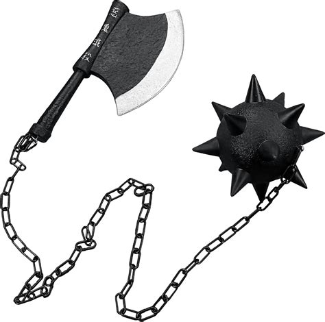 Gyomei Himejima Foam Spiked Flail Axe Chain Demon Anime Cosp