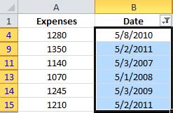 How To Filter Dates By Month With Ignoring Year In Excel