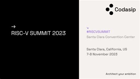 Codasip On Linkedin Risc V Summit Us 2023