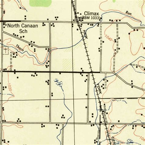 Mount Gilead Oh 1943 62500 Scale Map By United States Geological