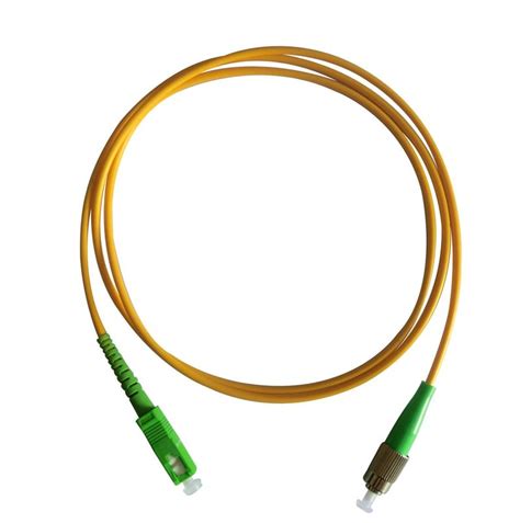 FC APC To SC APC Singlemode Simplex Fiber Optical Patch Cord Mm Mtrs