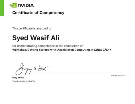 Syed Wasif Ali On Linkedin Ubit Karachiuniversity Nvidia Cuda Gpuprogramming