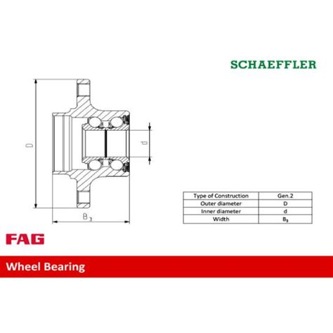 FAG Wheel Bearing Kit 713610830 - VW