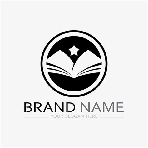 책 로고 벡터 및 그림 교육 아이콘 프리미엄 벡터