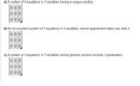 Answered A System Of Equations In Variables Having A Unique Solution An