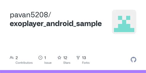 Github Pavan Exoplayer Android Sample