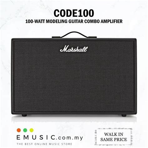 Marshall Code100 100 Watt Modeling Guitar Combo Amplifier Code 100