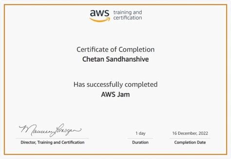 Chetan Sandhanshive On Linkedin Aws Awsjam Nttdata Training Certification