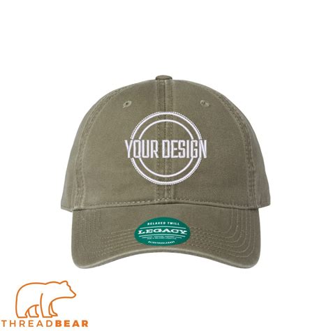 Custom Embroidered Hat Custom Legacy Dad Hat Custom Logo Custom