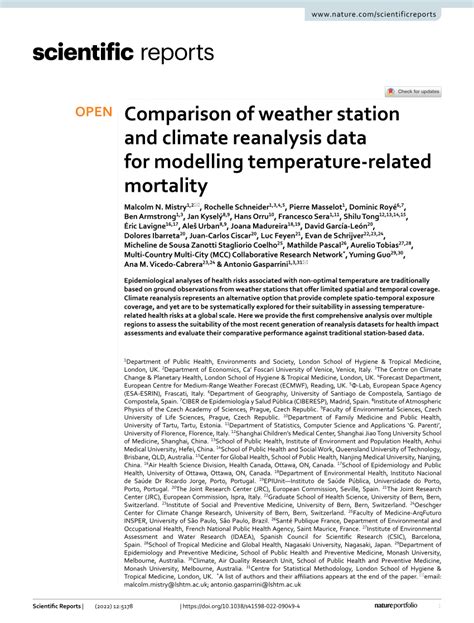 Pdf Comparison Of Weather Station And Climate Reanalysis Data For