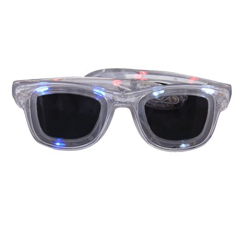 Red White And Blue Led Nerd Glasses Best Glowing Party Supplies