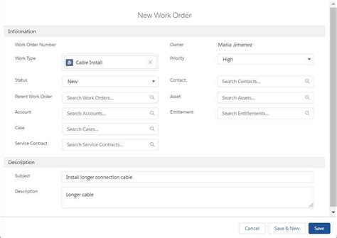 Customize Work Orders Salesforce Trailhead