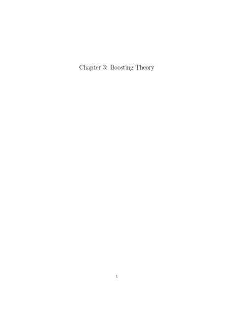 Chapter 3 Boosting Theory Pdf Algorithms And Data Structures Computer Programming