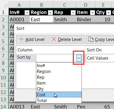 Sort Multiple Columns In Excel Sort 2 Columns Or More