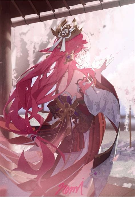 Yae Miko Genshin Impact 綺麗な絵 原神 八重神子