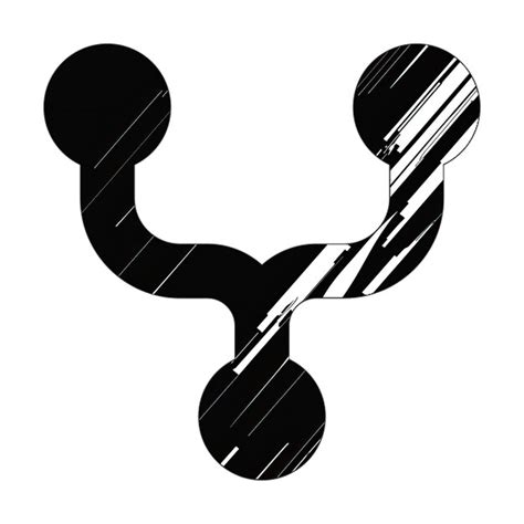 Premium Photo Code Fork Icon Black And White Diagonal Texture