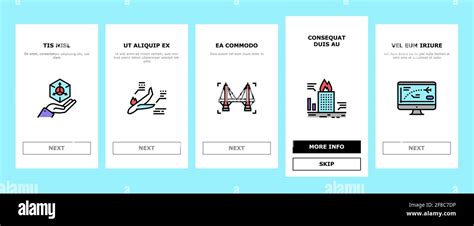 Modeling Engineering Onboarding Icons Set Vector Stock Vector Image And Art Alamy