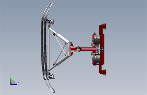 列车受电弓8 SOLIDWORKS 2019 模型图纸下载 懒石网