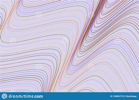 Color Abstract Line Curve And Wave Geometric Pattern Generative Art