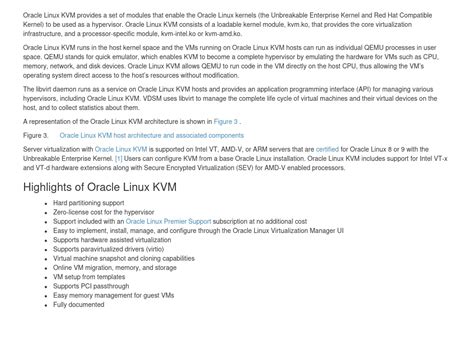 Oracle Linux Kvm Architecture Installing And Configuring Oracle Linux
