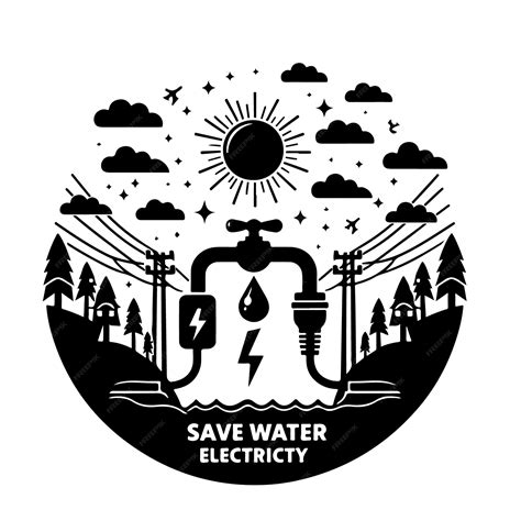 Premium Vector Save Water Silhouette Vector Editable Upload