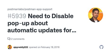 Need To Disable Pop Up About Automatic Updates For The 653 · Issue