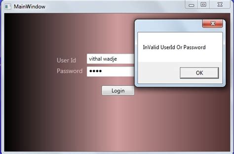 Login Form In Wpf Application Using Asp Net C