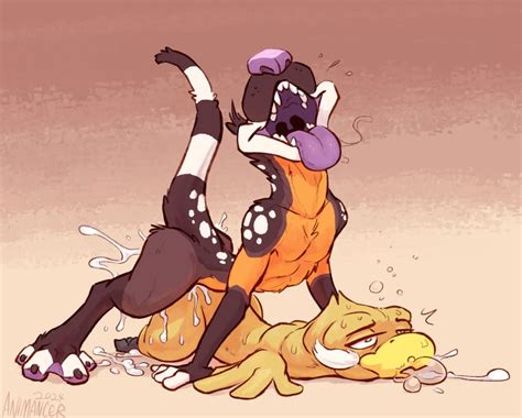 Rule 34 Animancer Avian Bird Bodily Fluids Coati Cock Transformation Coonix Dewey From Behind