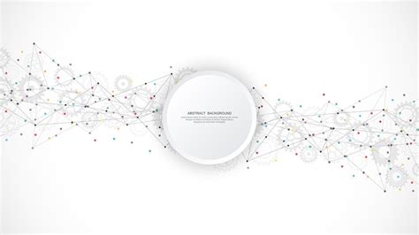 Premium Vector Abstract Polygonal Background With Connecting The Dots And Lines