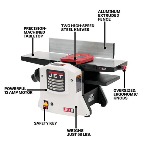 Jet Jjp 8bt 8in Jointer Planer Combo 707400 Acme Tools