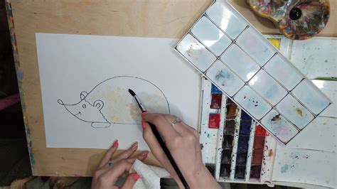 Техника сухая кисть Youtube