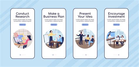 Onboarding Mobile App Screen Flat Vector Template 3494508 Vector Art At Vecteezy