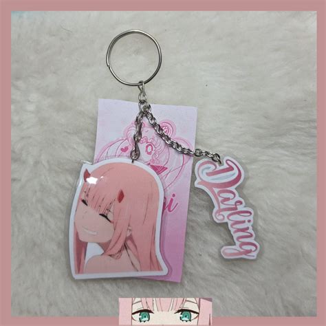 Chaveiro Zero Two 02 002 Anime Egirl Aesthetic Harajuku Shopee Brasil