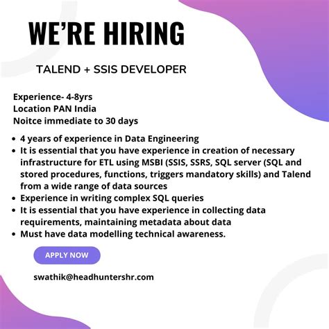 Swathi Nalabothu On Linkedin Ssis Dataengineering Talend Panindia