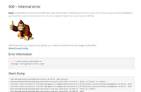 Moss Dies On Unrecognized Archive Type · Issue 367 · Autolabautolab