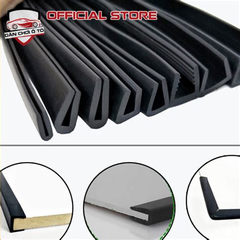 Cuộn dây cao su chữ U bọc viền cửa xe hơi Nẹp Cạnh Bàn Dán Mép Kính Tủ Kệ mép bàn tránh trầy