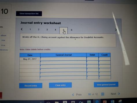 Solved Ssignment Exercise 9 12 Notes Receivable Transactions