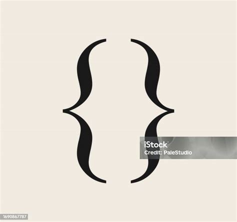 Curly Braces Symbol And Dobule Braces Stock Illustration Download