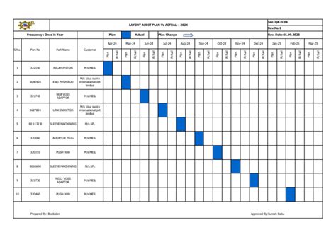 Layout Audit Plan 2024 To 2025 Pdf