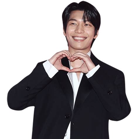 Wi Ha Jun Black Coat Half Body Buddy Celebrity Cutouts