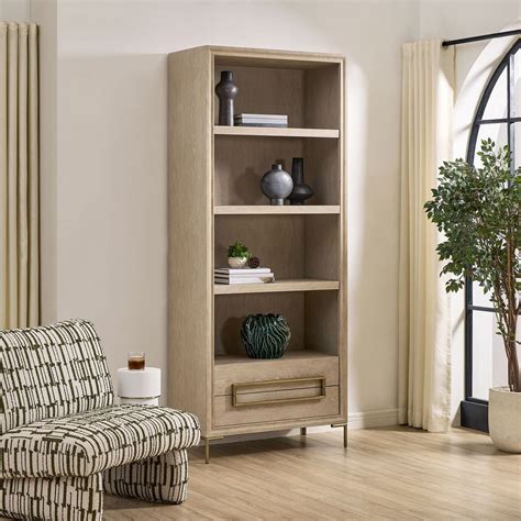 Alessia Etagere In Light Oak By Uttermost Luxury Etagere High