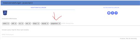installation javascript npm modul in js adapter