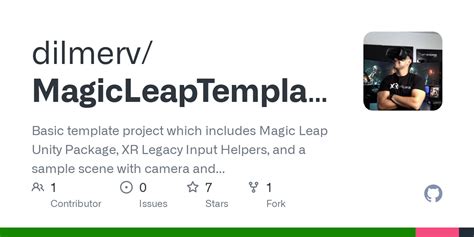 Github Dilmerv Magicleaptemplate Basic Template Project Which Includes Magic Leap Unity
