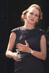 Uma Thurman And Maggie Q On The Set Of The Brits Are Coming In NYC August 2015 CelebMafia