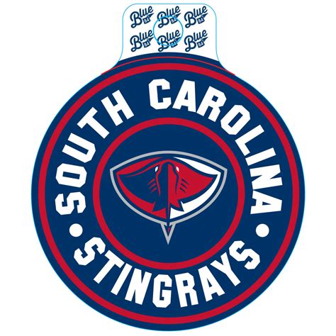 Stingrays Dashboard Sticker South Carolina Stingrays
