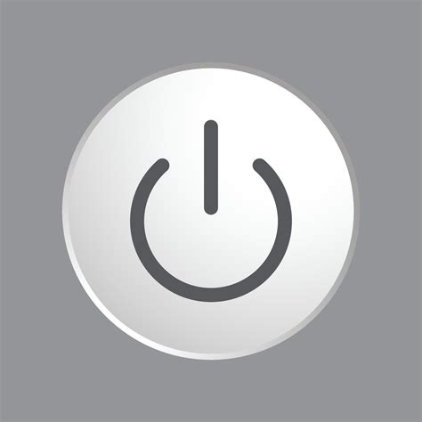 shutdown icon vector power press on off button isolate vector sign 15277737 vector art at
