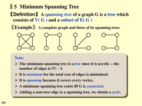 PPT Minimum Spanning Tree PowerPoint Presentation Free Download ID