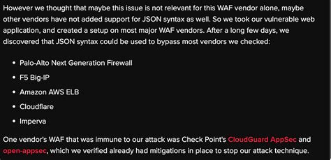 Check Point Cloudguard Appsec Is The Only Product Known To Pre