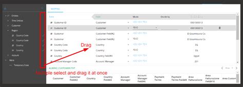 Quickly Addingdragging Of Entities Or Cubes Within The Mapping Page Of