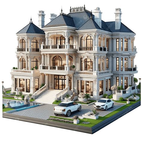 Luxury Mansion Villa House Building Luxury Mansion Villa House